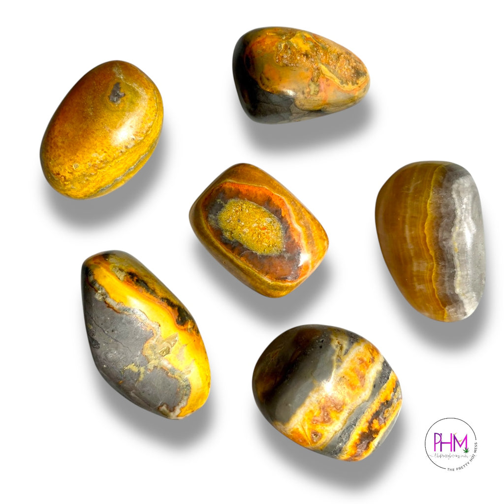 Bumble Bee Jasper Tumbled Stone 🐝💛 – The Pretty Hot Mess