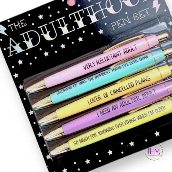 Adulthood Pen Set 🫵🏼 The Pretty Hot Mess