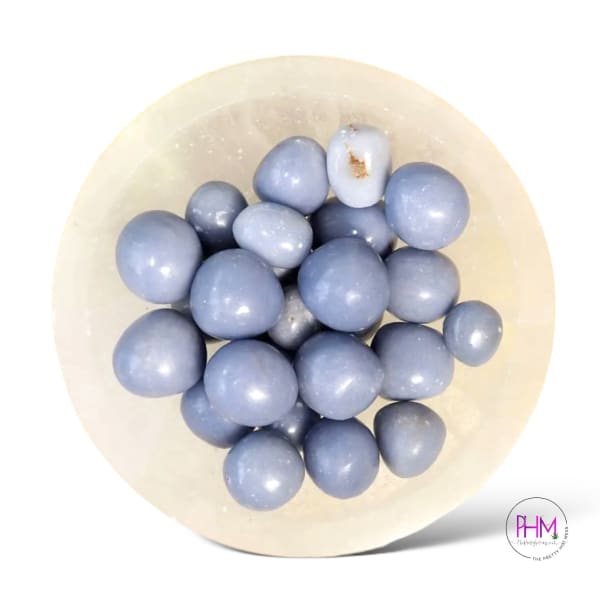 Angelite Tumbled Stone 🩵 The Pretty Hot Mess