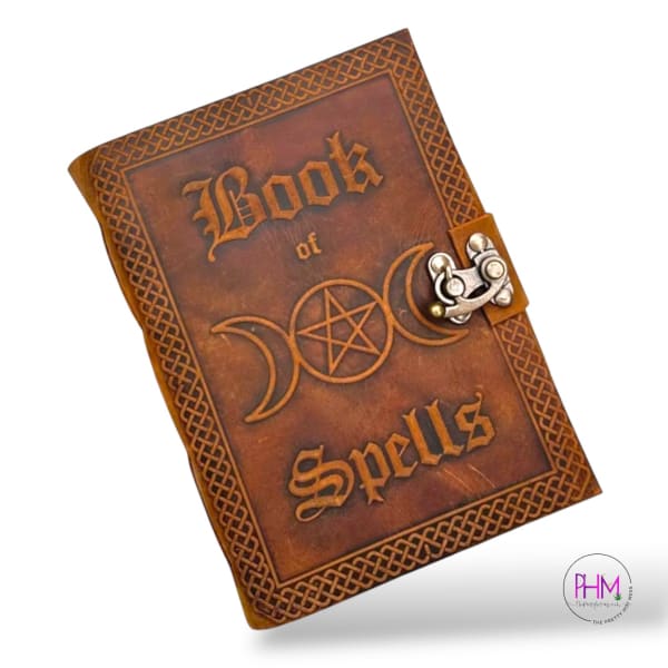 Book of Spells Leather Journal 🌙 The Pretty Hot Mess