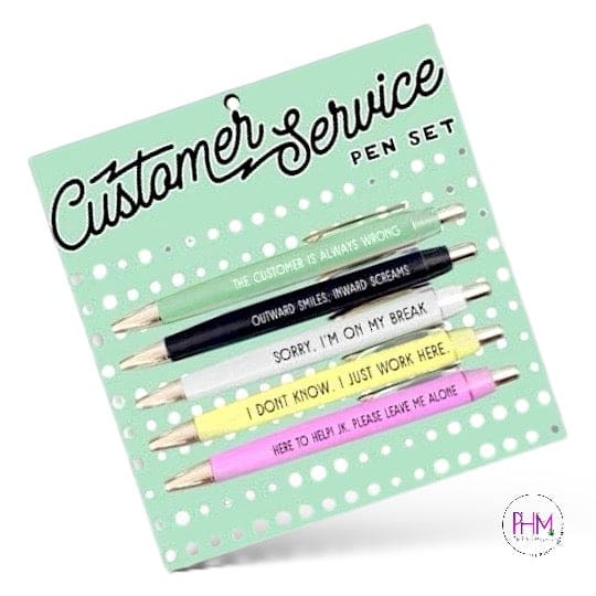 Customer Service Ink Pen Set 🖕🏼 The Pretty Hot Mess