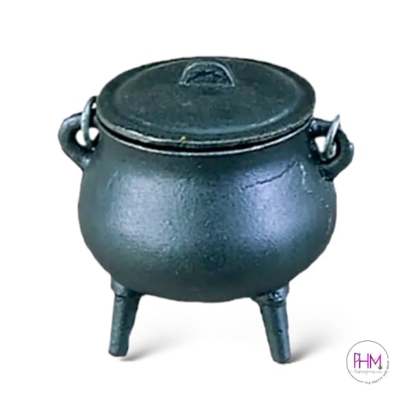 Enchantments Mini Cast Iron Cauldron with Lid 🔮 The Pretty – The Pretty ...