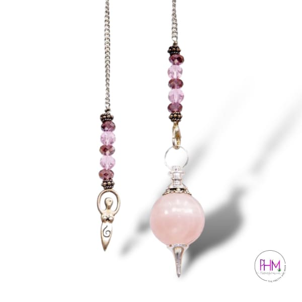 Goddess Wisdom Sephoroton Rose Quartz Pendulum 🔮 The Pretty – The ...