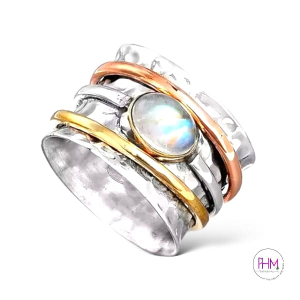 🌙 I’m a Dreamer Moonstone Ring 🌙 The Pretty Hot Mess