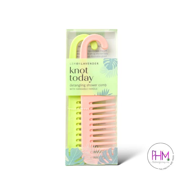 Knot Today Detangling Shower Comb by Lemon Lavender – The Pretty Hot Mess