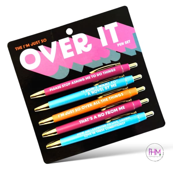 Over It Pen Set 👊🏻 The Pretty Hot Mess