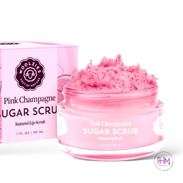 Pink Champagne Natural Sugar Lip Scrub 🥂 The Pretty Hot Mess