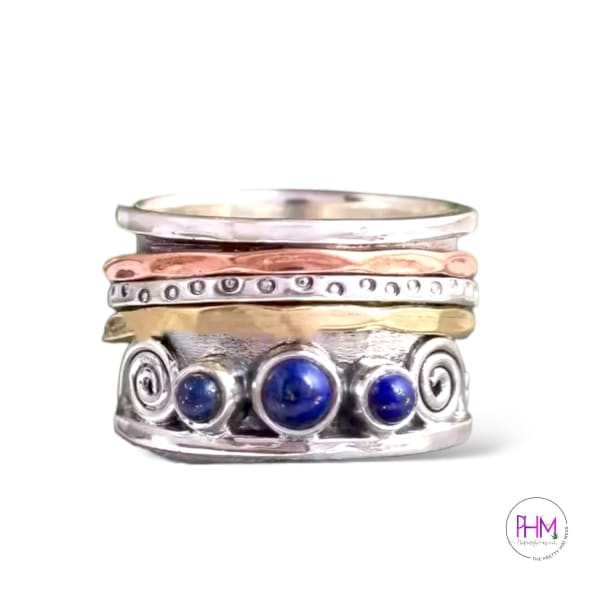Spirit Guide Lapis & Copper Ring💙🔮 The Pretty Hot Mess