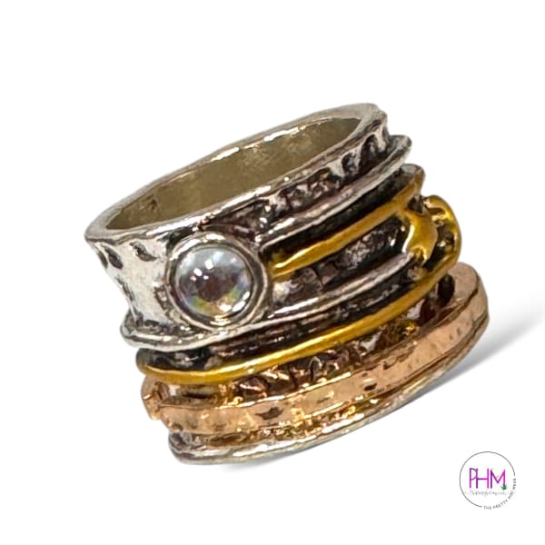 🌙 Stargazer Opalite Spinner Anxiety Ring 🌙 The Pretty Hot – The Pretty ...