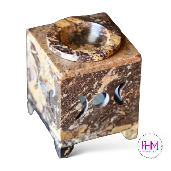 Triple Moon Stone Carved Square Oil Diffuser The Pretty Hot – The ...