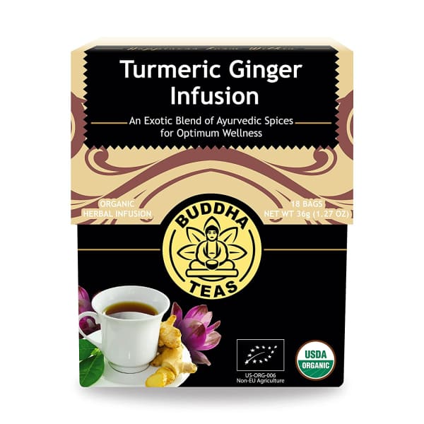 Organic Turmeric Ginger Tea by Buddha Tea The Pretty Hot – The Pretty ...