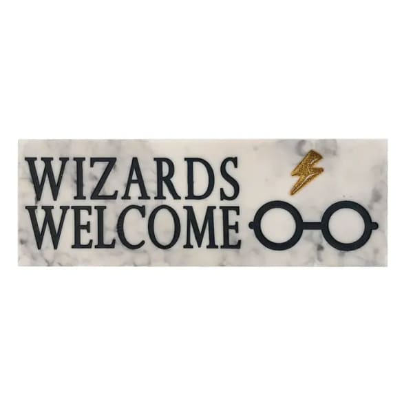 Wizards Welcome Desk Sign The Pretty Hot Mess